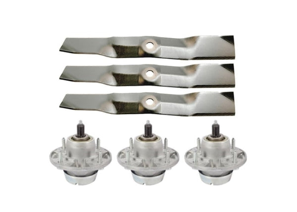 John Deere X590 48" Mower Deck Spindle Assembly and Blade Kit ...