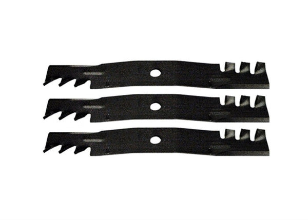 John Deere X570 X580 54" Gator Style Mulching Mower Blades Set of 3 ...